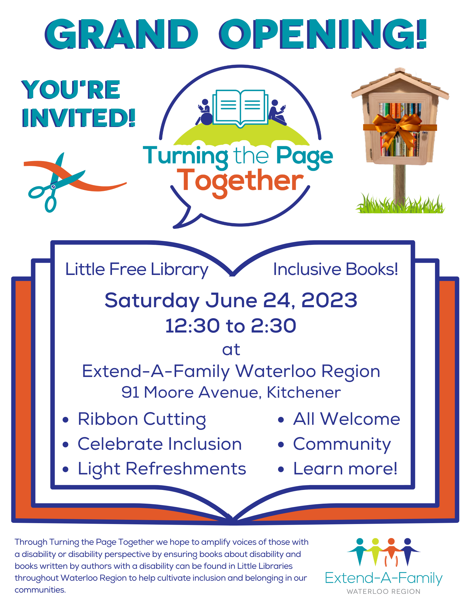 Turning The Page Together: Grand Re-Opening of Our Little Free Library
